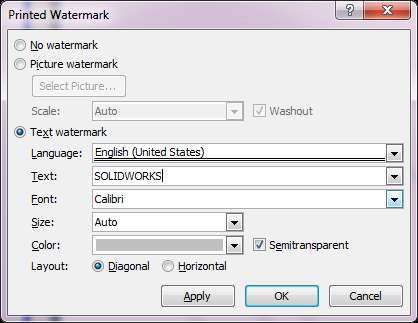 Cara Menambahkan Watermark Pada Drawing Files | Reseller SolidWorks ...