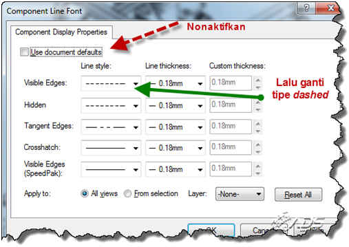 Component Line Font Pada SolidWorks | Reseller SolidWorks Indonesia