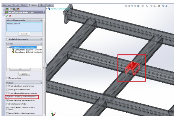 Interference Detection pada Weldment | Reseller SolidWorks Indonesia