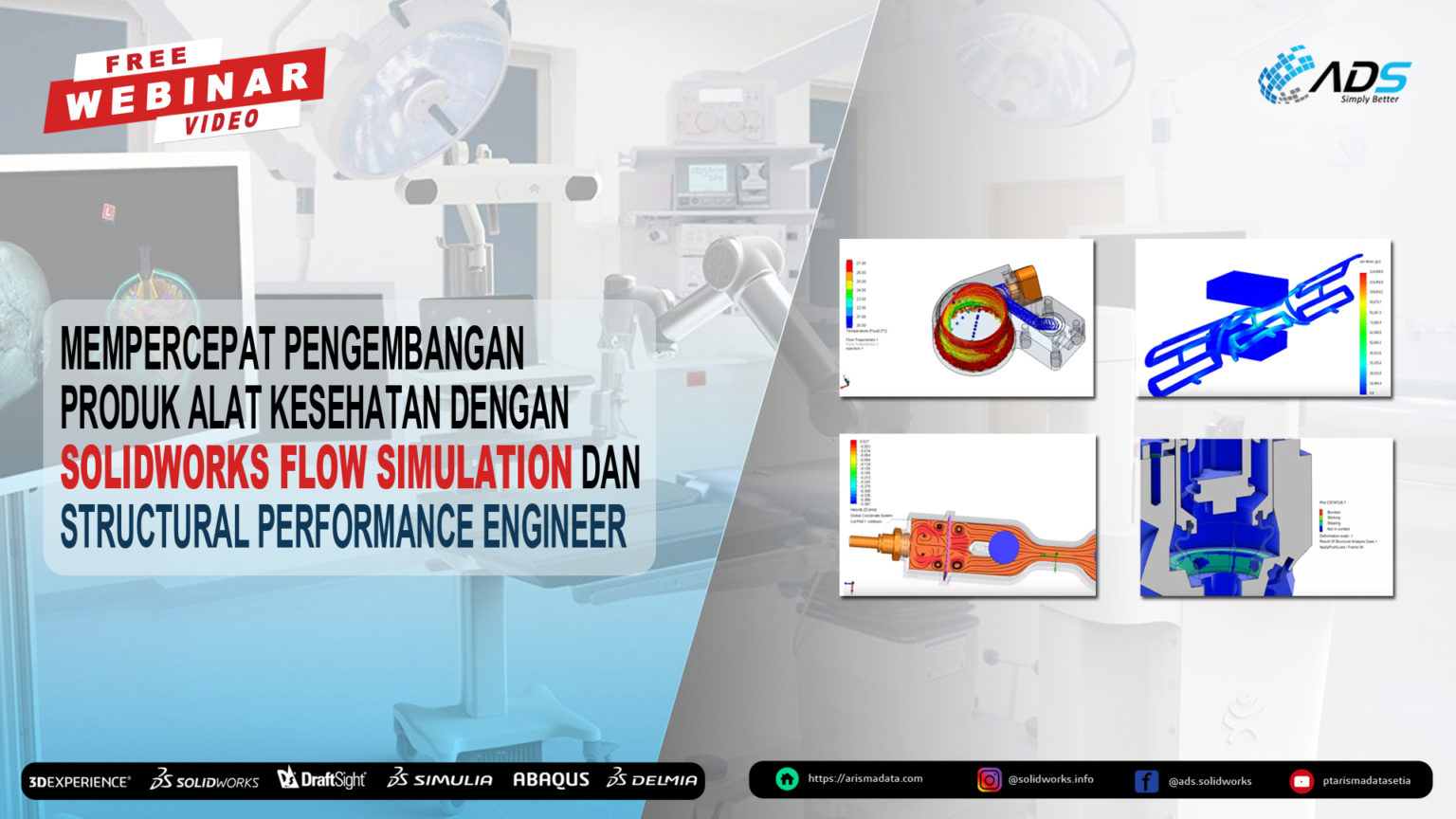 Mempercepat pengembangan produk alat kesehatan dengan SOLIDWORKS Flow Simulation dan Structural ...